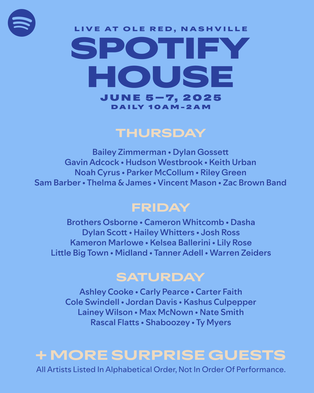 Spotify House - Ole Red Nashville